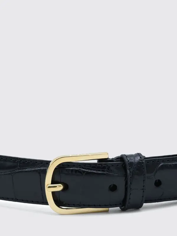TOTEME Croc-effect Leather Belt With Pin Buckle By