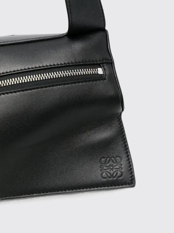Loewe Calfskin Leather Crossbody Belt Bag With Embossed Logo