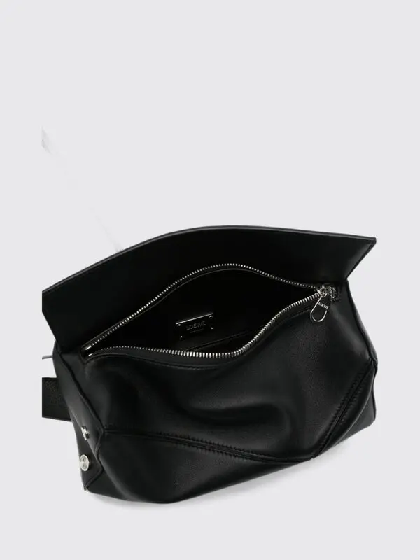 Loewe Calfskin Leather Crossbody Belt Bag With Embossed Logo