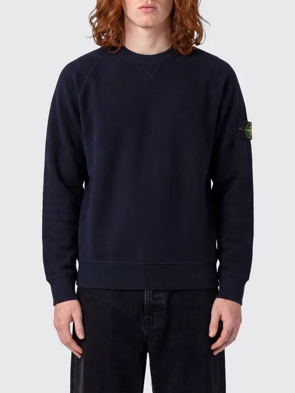 Stone Island Compass Logo Wool Blend Crewneck Jumper - Black
