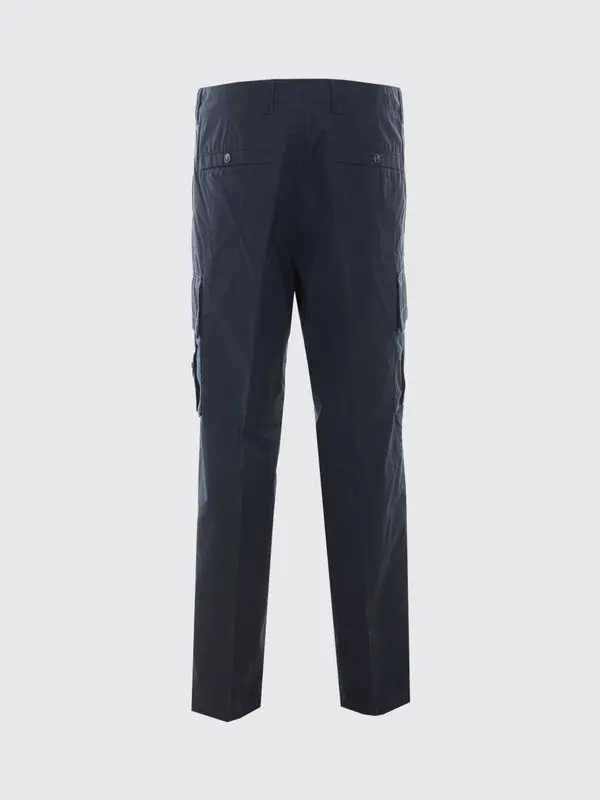 Stone Island Ghost Capsule Organic Cotton Cargo Trousers - Blue