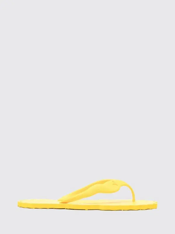 Zimmermann Seafoam Rubber Low-heeled Flip-flop Sandals With Open Toe - Yellow