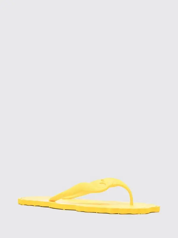 Zimmermann Seafoam Rubber Low-heeled Flip-flop Sandals With Open Toe - Yellow