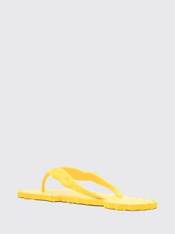 Zimmermann Seafoam Rubber Low-heeled Flip-flop Sandals With Open Toe - Yellow