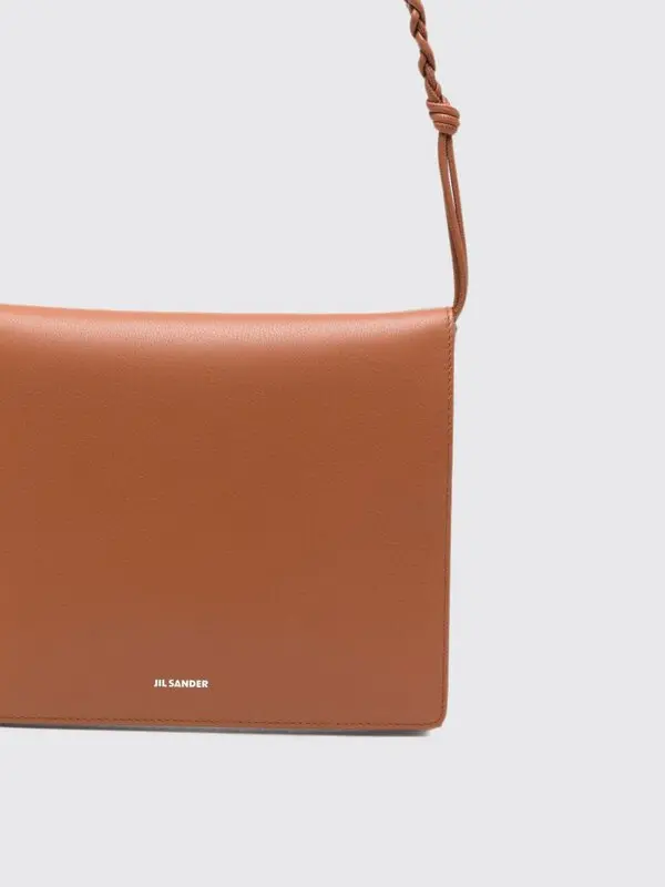 JIL SANDER Tangle Crossbody Bag In Calf Leather With Embossed Logo