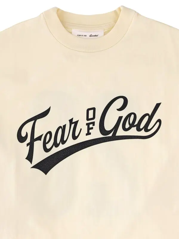 Fear Of God T-shirt A Manica Lunga "merch - Ivory