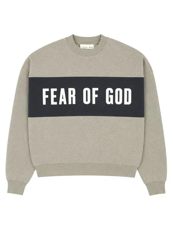 Fear Of God Felpa Cropped Con Stampa