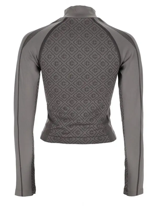 Casablanca Top Monogram A Manica Lunga