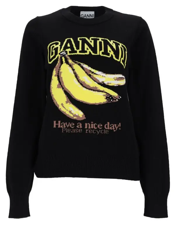 GANNI Maglia "banana