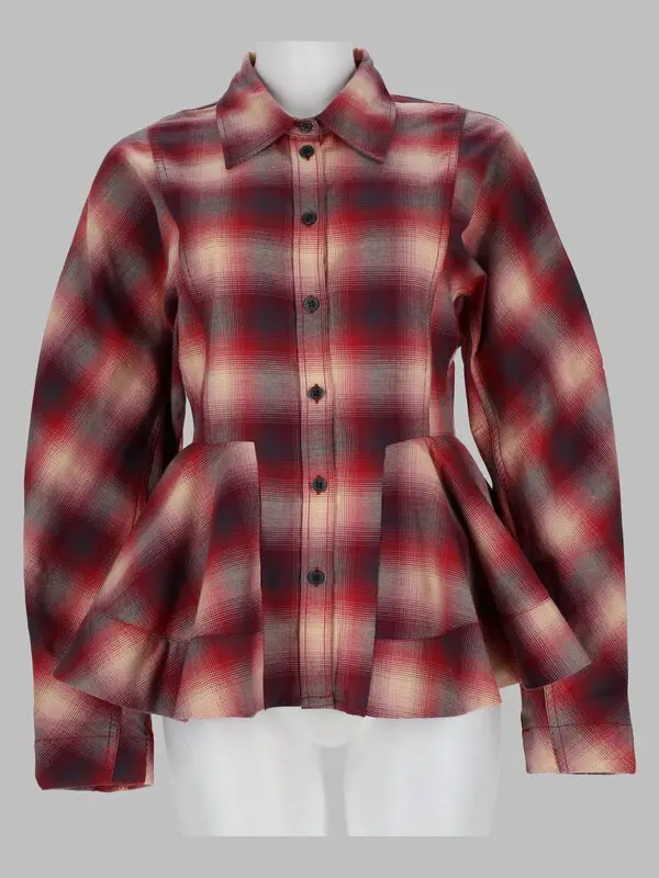 GANNI Camicia In Flanella Di Cotone
