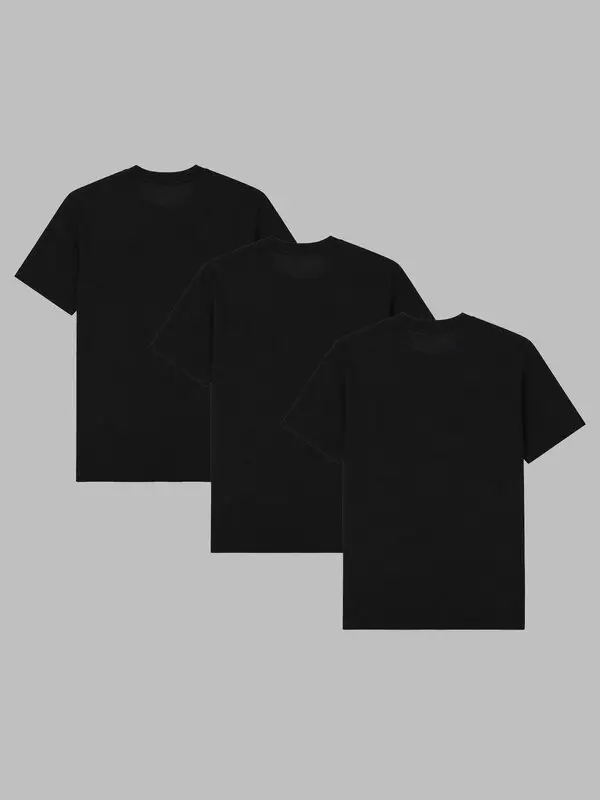 Moncler 3-pack T-shirt In Cotone - Black