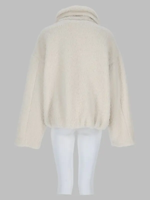 Sportmax Giacca "filtro" In Shearling - Ivory