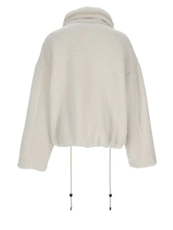 Sportmax Giacca "filtro" In Shearling - Ivory
