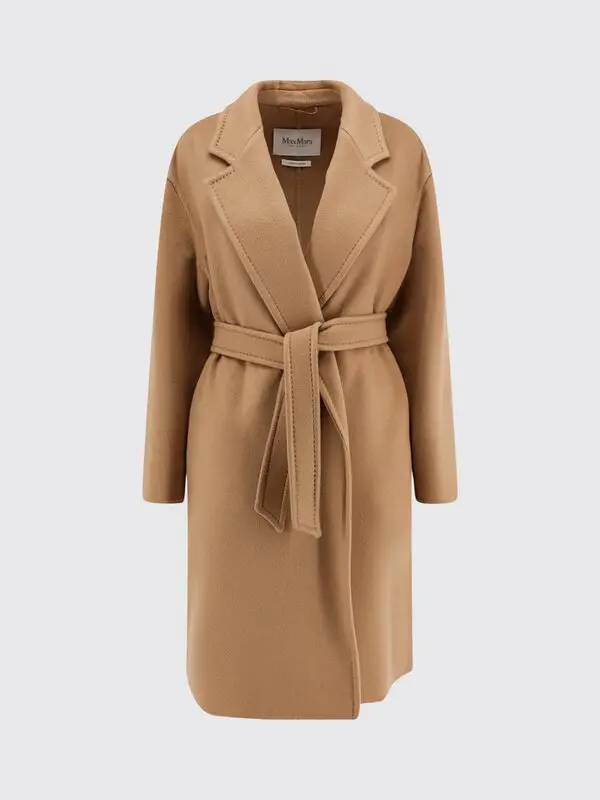 Max Mara Belted Robe Coat In 100% Pure Cashmere