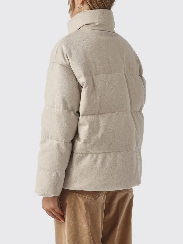 Max Mara Divina Reversible Cropped Cashmere Down Jacket With High Neck