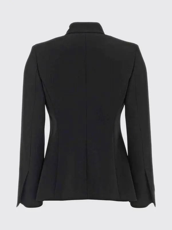 Max Mara Slim Fit Short Cady Blazer With Tie Fastening - Black