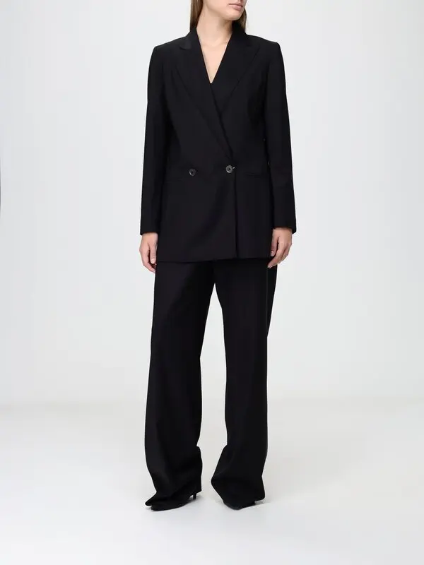 Max Mara Double-breasted Pure Wool Blazer With Peak Lapels