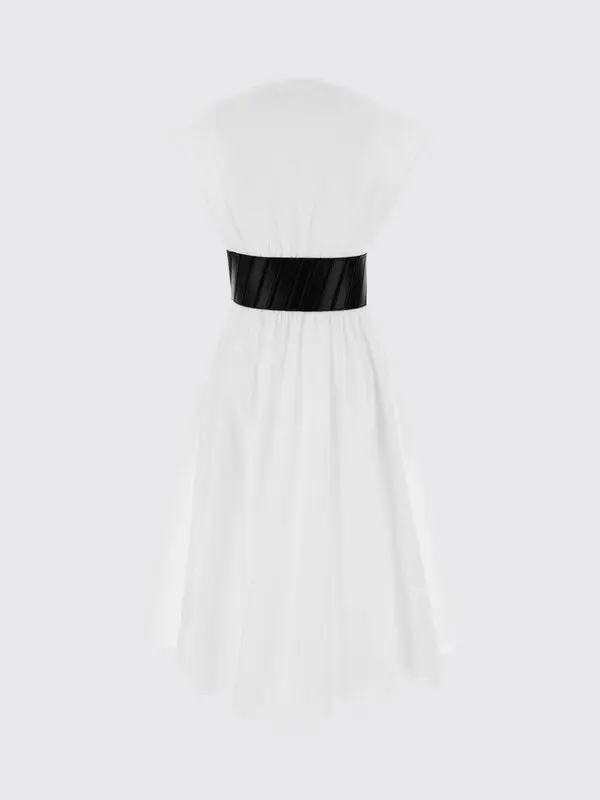 Alaïa Alaia Cotton Midi Dress Alaia