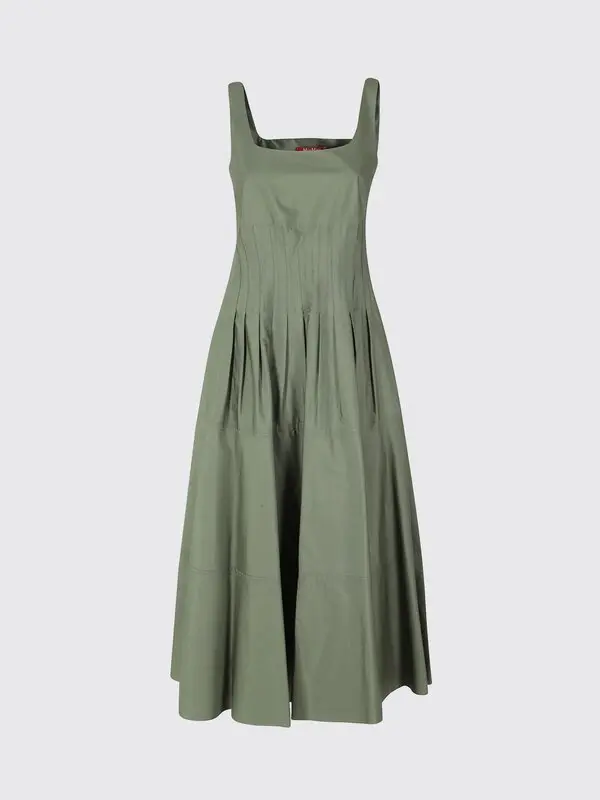 Max Mara Cotton Midi Dress - Green