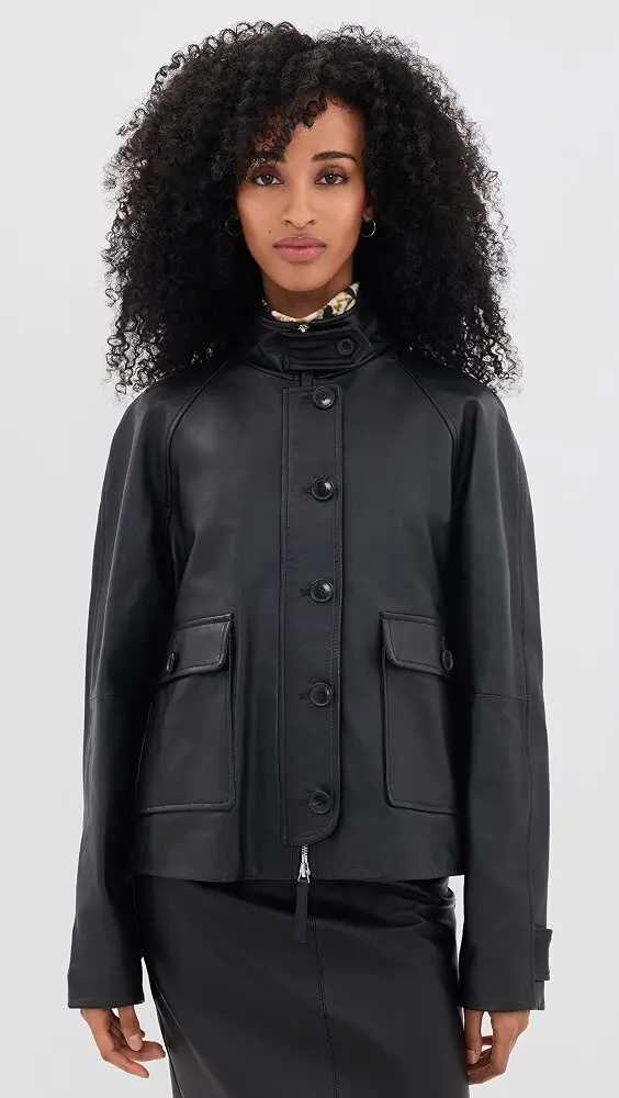 Proenza Schouler White Label Gio Lightweight Leather Jacket
