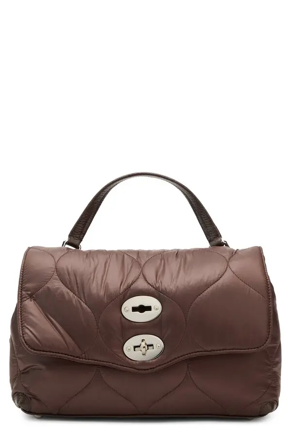 ZANELLATO Postman Mini Handbag In Black Technical Fabric