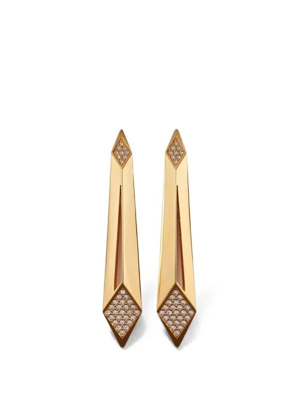 Versace 100% Brass Signature Medallion Earrings For - Gold