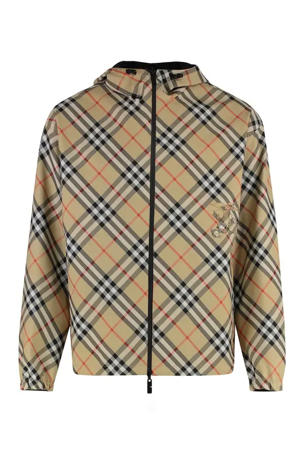Burberry Checkered Design Reversible Jacket For - Beige