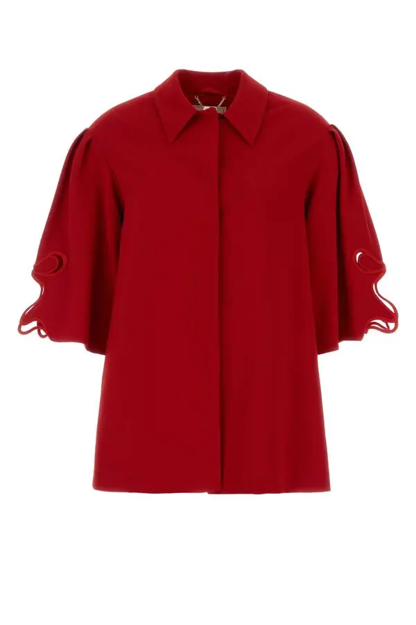 Blumarine Cady Oversize Blazer - Red