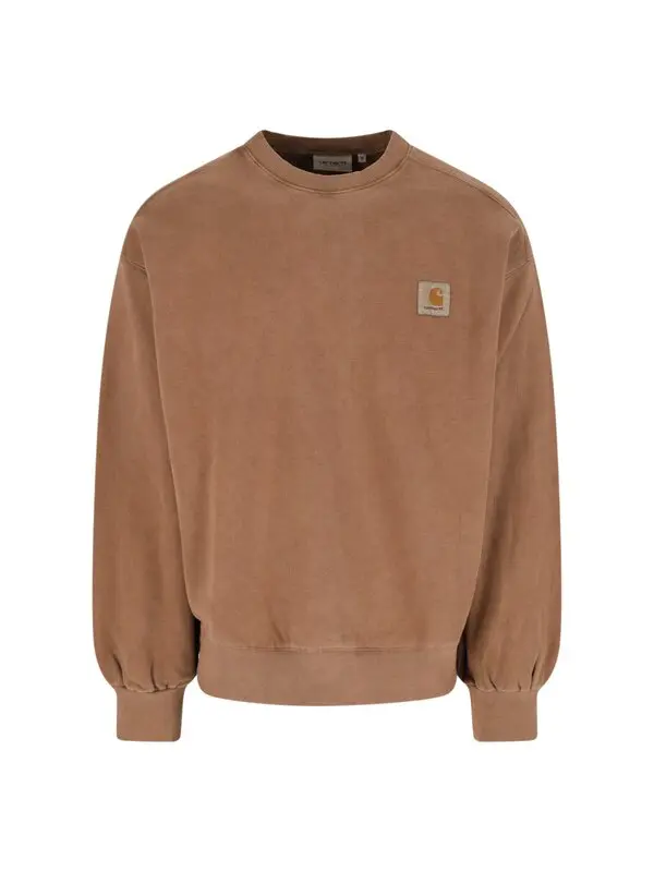 Carhartt Work In Progress 100% Cotton Sweatshirt - Brown