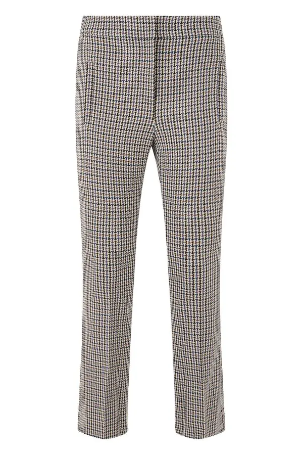 Veronica Beard Twill Pattern Slim Trousers - Multicolor