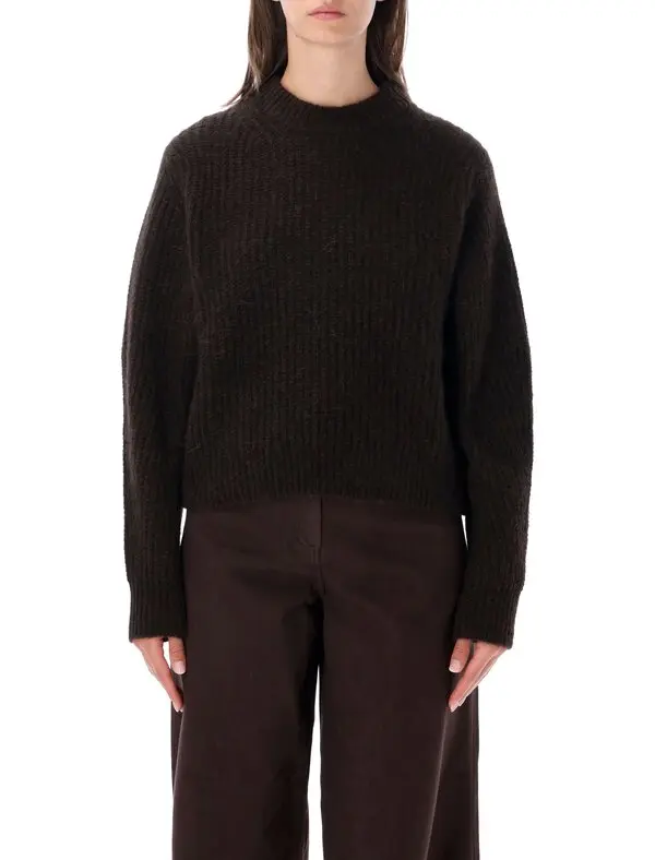 SESSUN Oversized Knit Mock Neck Sweater