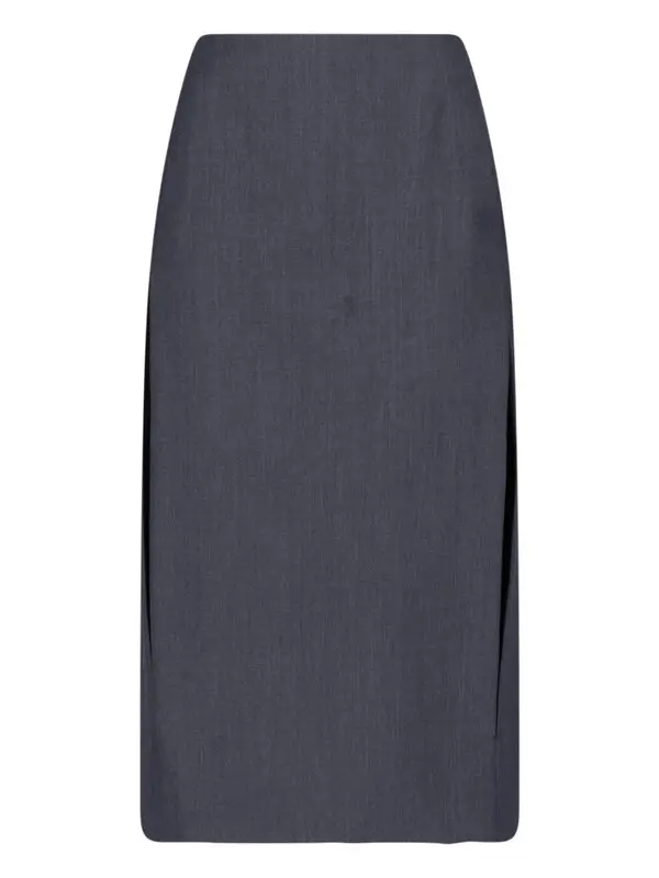 JIL SANDER Wool Blend Straight Skirt