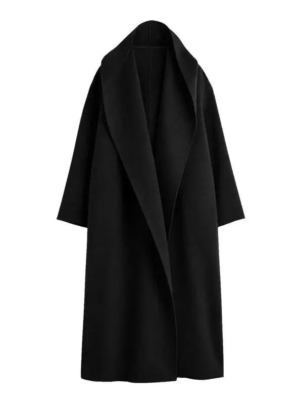 TOTEME Wool Belted Hoodie Jacket
