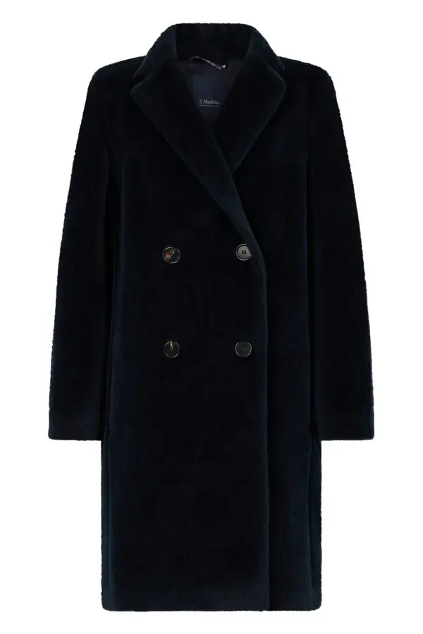 Max Mara Double-breasted Wool & Alpaca Jacket With Classic Collar