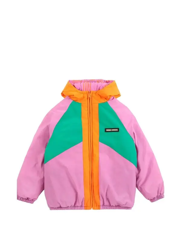 BOBO CHOSES Reversible All-over Almost Moiré Anorak - Fuchsia