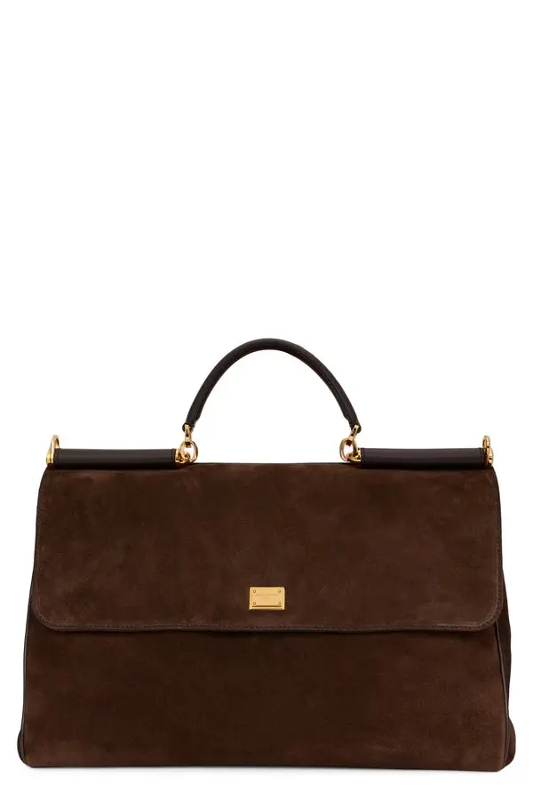 Dolce & Gabbana My Sicily Medium Calfskin Handbag With Top Handle