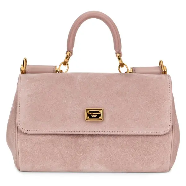 Dolce & Gabbana My Sicily Medium Leather Handbag - Pink