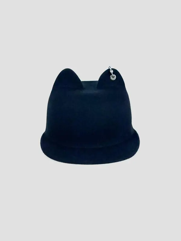 Vivetta Wool Baseball Cat With Piercings Mini Graphic