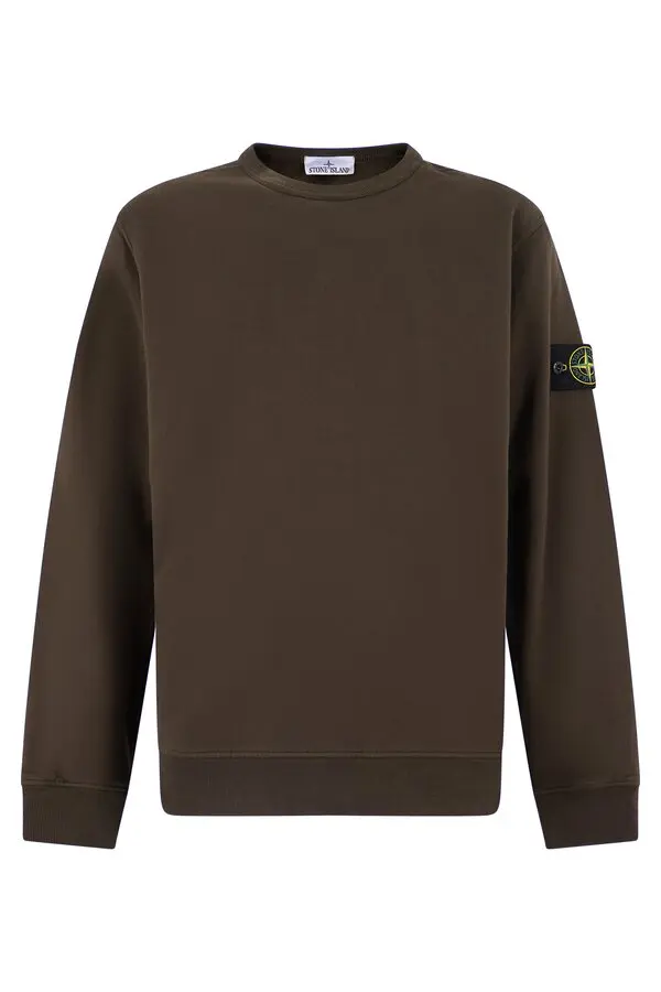 Stone Island Cotton Sweatshirt With Logo Detail
