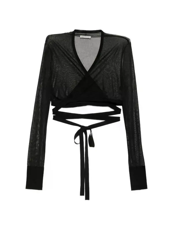 PATRICK MCDOWELL Sheer Wrap-style Top