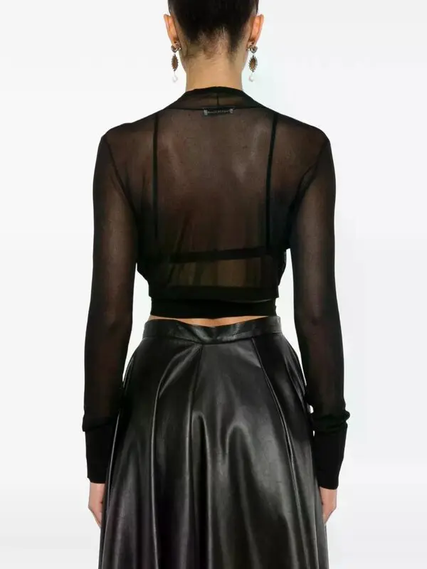 PATRICK MCDOWELL Sheer Wrap-style Top