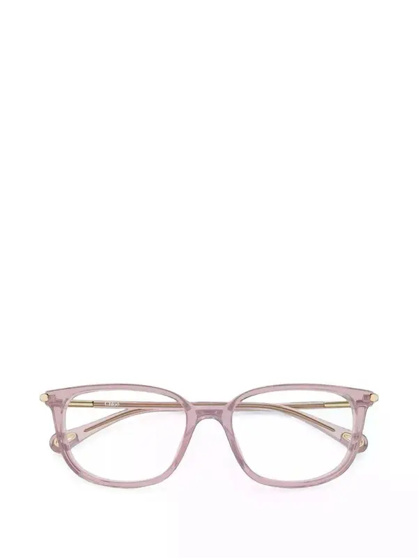 Chloé Geometric-frame Glasses - Pink