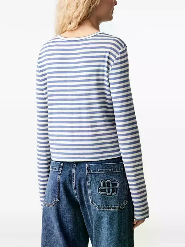 Munthe Voelia Striped Button-up Top