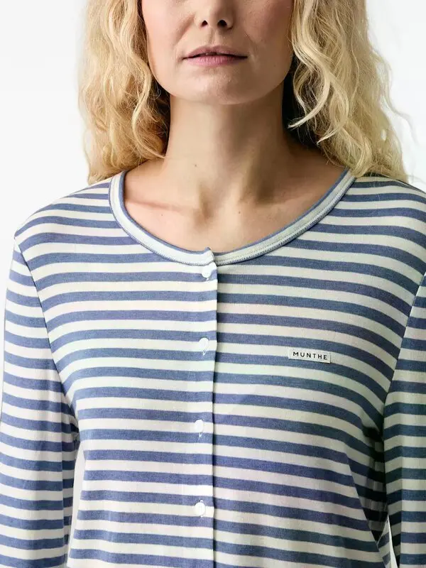 Munthe Voelia Striped Button-up Top