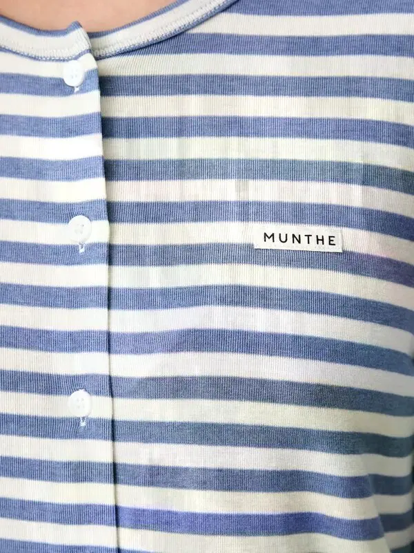 Munthe Voelia Striped Button-up Top