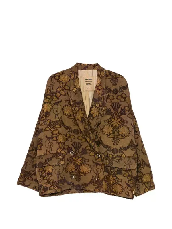 UMA WANG Floral-jacquard Jacket