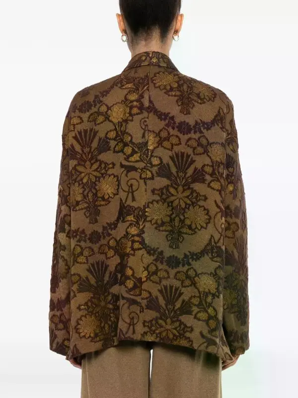 UMA WANG Floral-jacquard Jacket