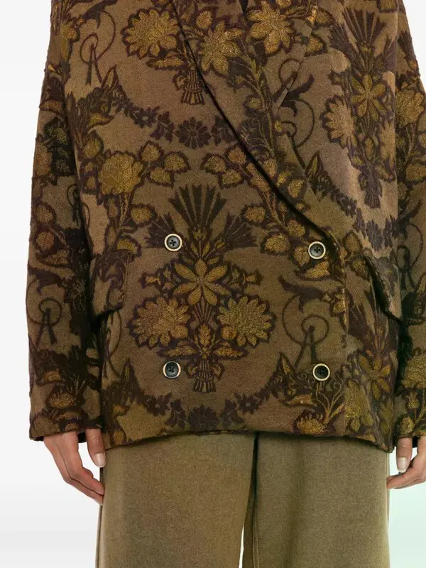 UMA WANG Floral-jacquard Jacket