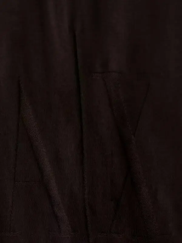 Armani Exchange Logo-embroidered Scarf