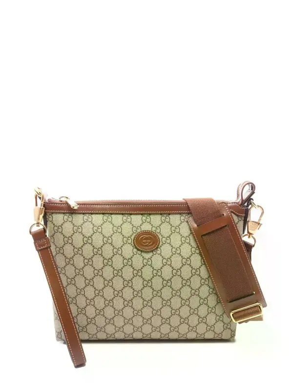 Gucci 2016-2026 Gg Supreme Interlocking G Crossbody Bag - Neutrals